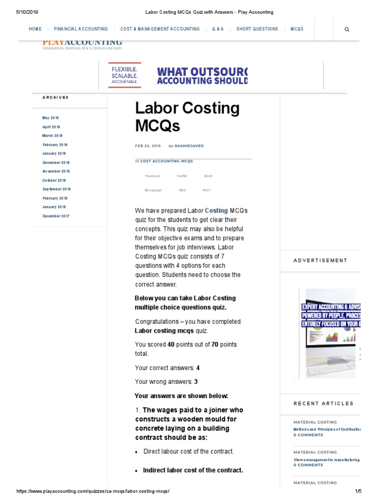 Labor Costing MCQS: Home Financial Accounting Cost & Management ... Labor Costing MCQS: Home Financial Accounting Cost & Management ...