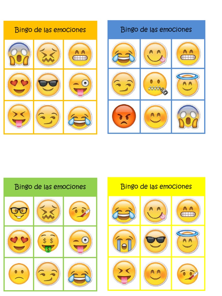 Emotions Bingo SP | PDF | Juegos y lotería | Casino y juegos de azar