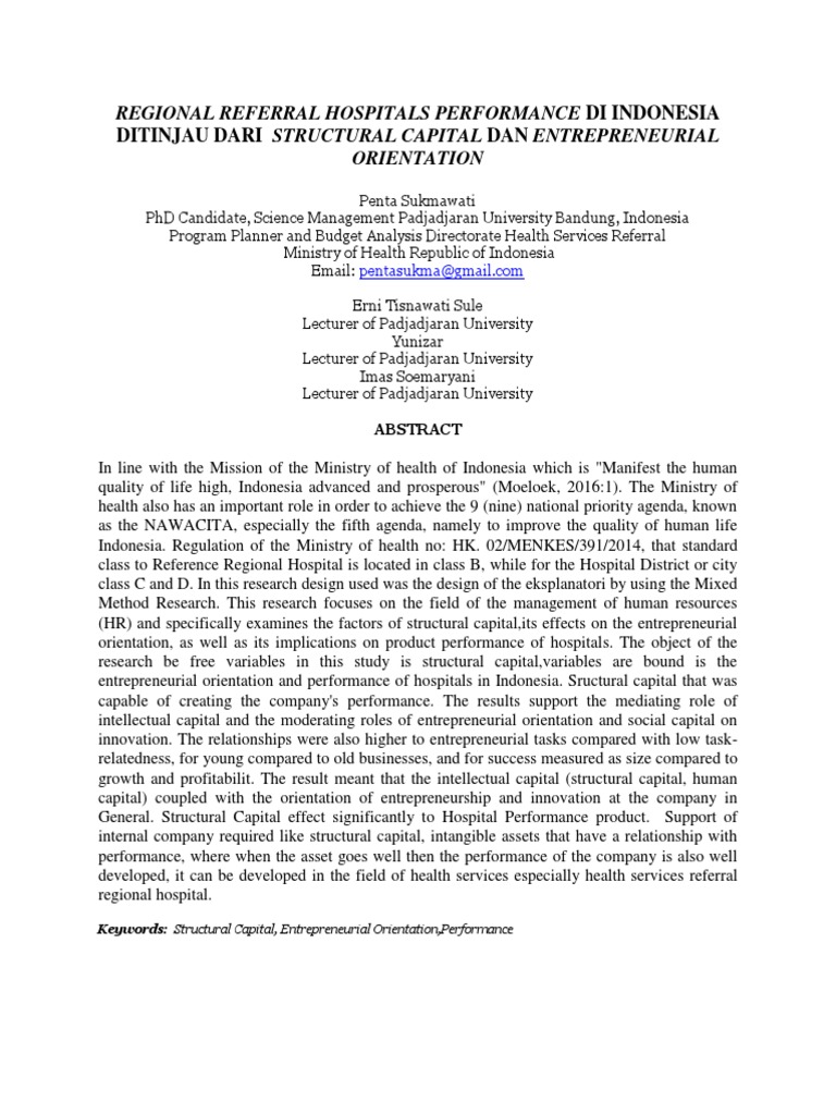 Full Paper Journal Ircmb Unpad 2017 | PDF | Entrepreneurship | Capital ...