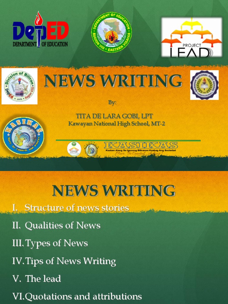 News Writing Essentials and Techniques | PDF | News | Sentence ...