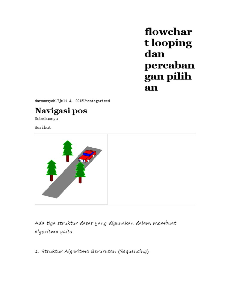 Flowchart Looping Dan Percabangan Pilihan | PDF