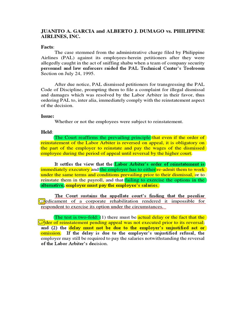 Labor Cases Final | PDF | Strike Action | Trade Union