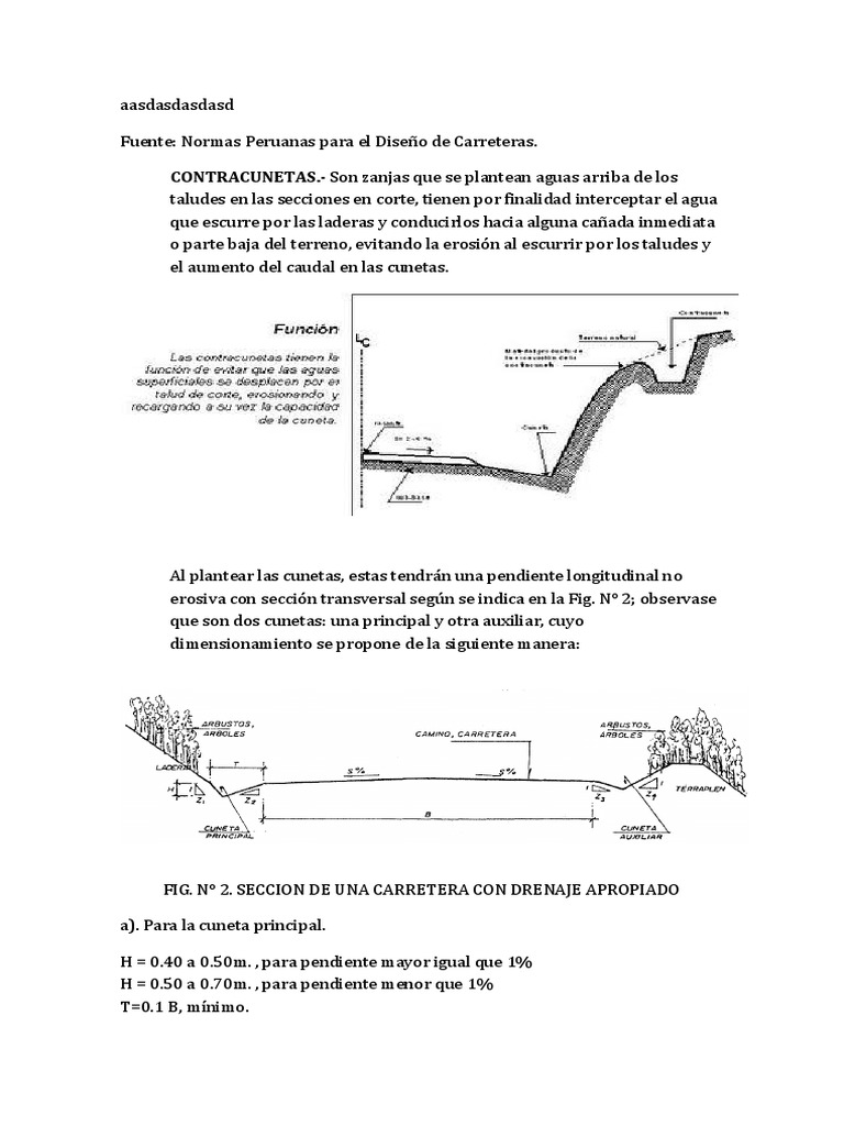 CONTRACUNETAS.-Son Zanjas Que Se Plantean Aguas Arriba de Los | PDF ...