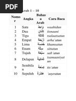 Angka Arab 1-100 dengan Gambar | PDF