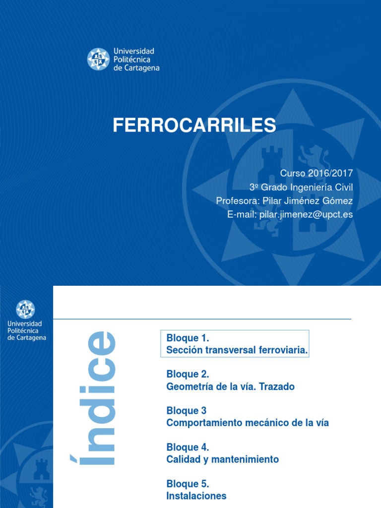 B1 Tema 2 FFCC | PDF | Vehículo de pasajeros (ferrocarril) | Eje