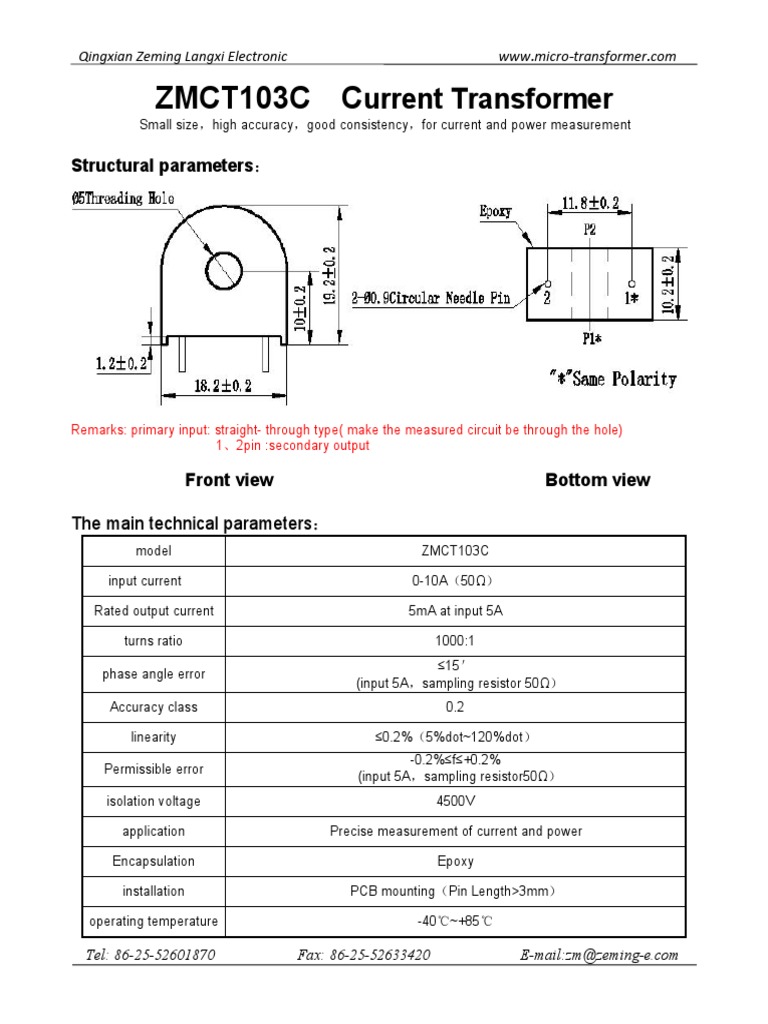 ZMCT103C Specification | PDF