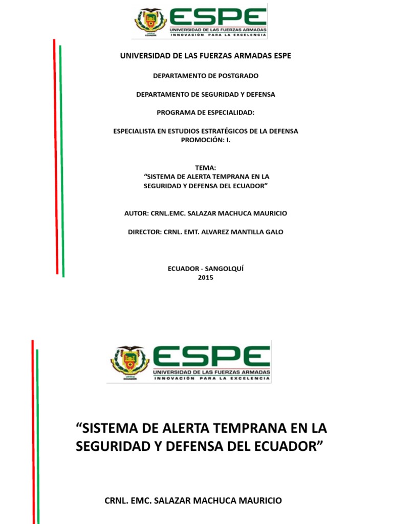 La Defensa Nacional - Ecuador | PDF | Estado (política) | Radar