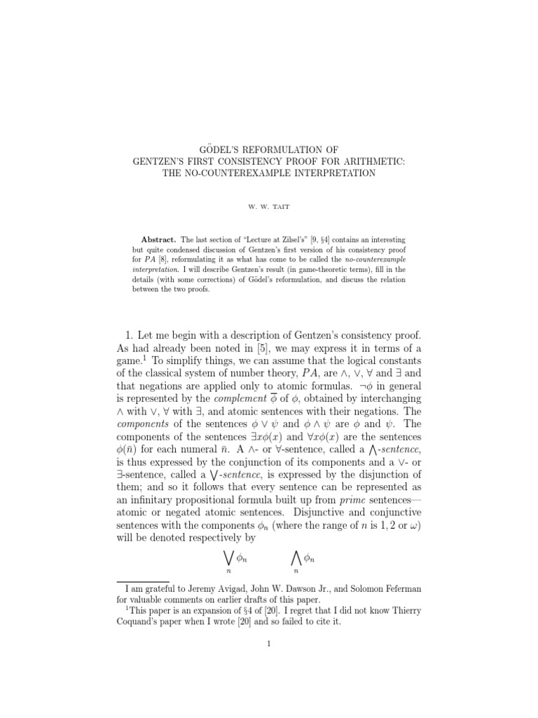 Gentzen Proof | PDF | Mathematical Logic | Deductive Reasoning