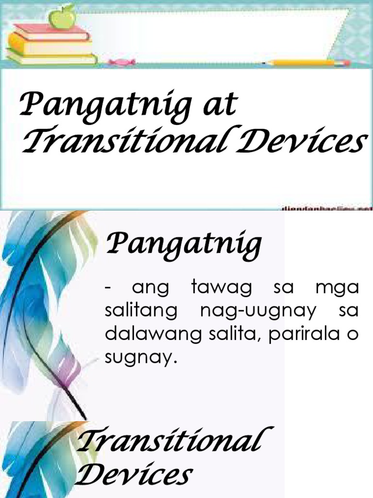 Pangatnig at Transitional Devices | PDF