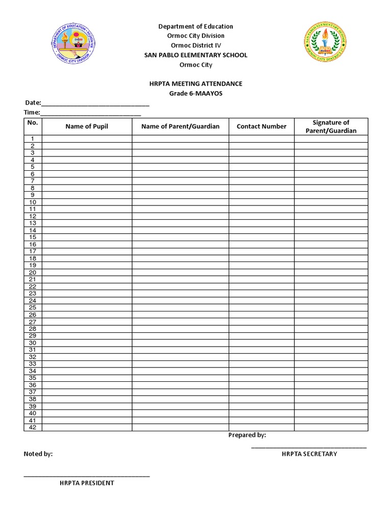 Hrpta Attendance | PDF | Social Institutions | Social Science