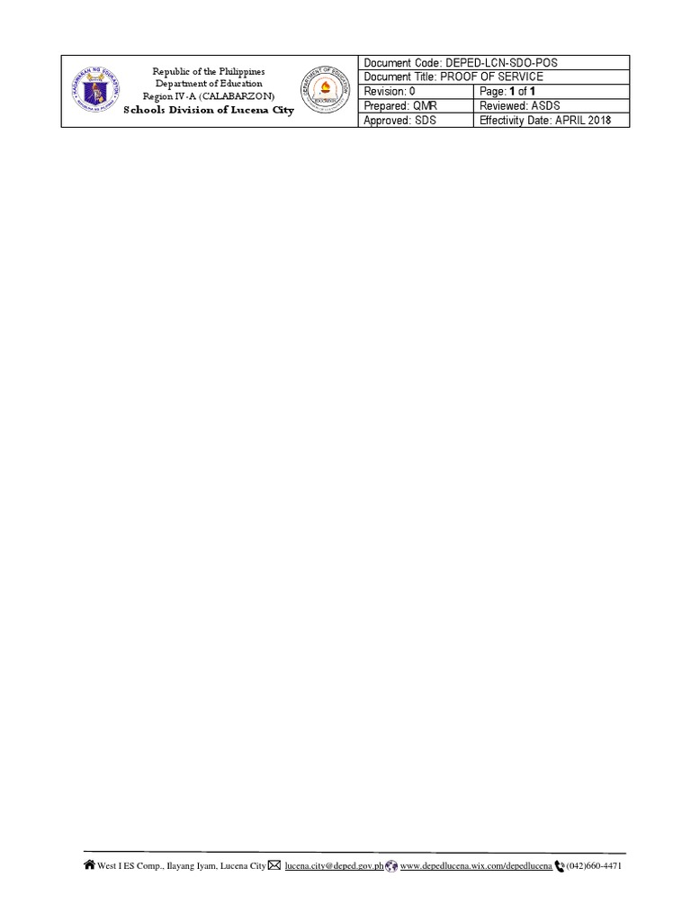 Blank Template-Portrait - A4 Size | PDF