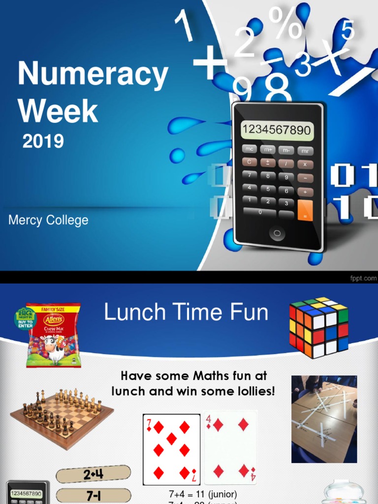 2019 Numeracy Week | PDF | Leisure | Teaching Mathematics