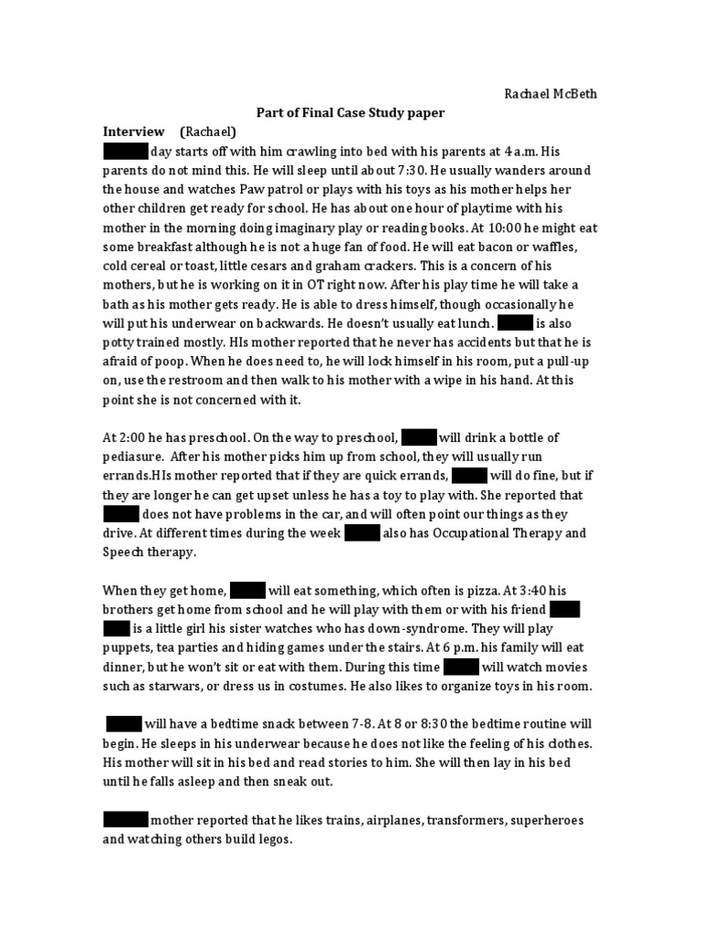 Logan's Daily Routine and Development | PDF