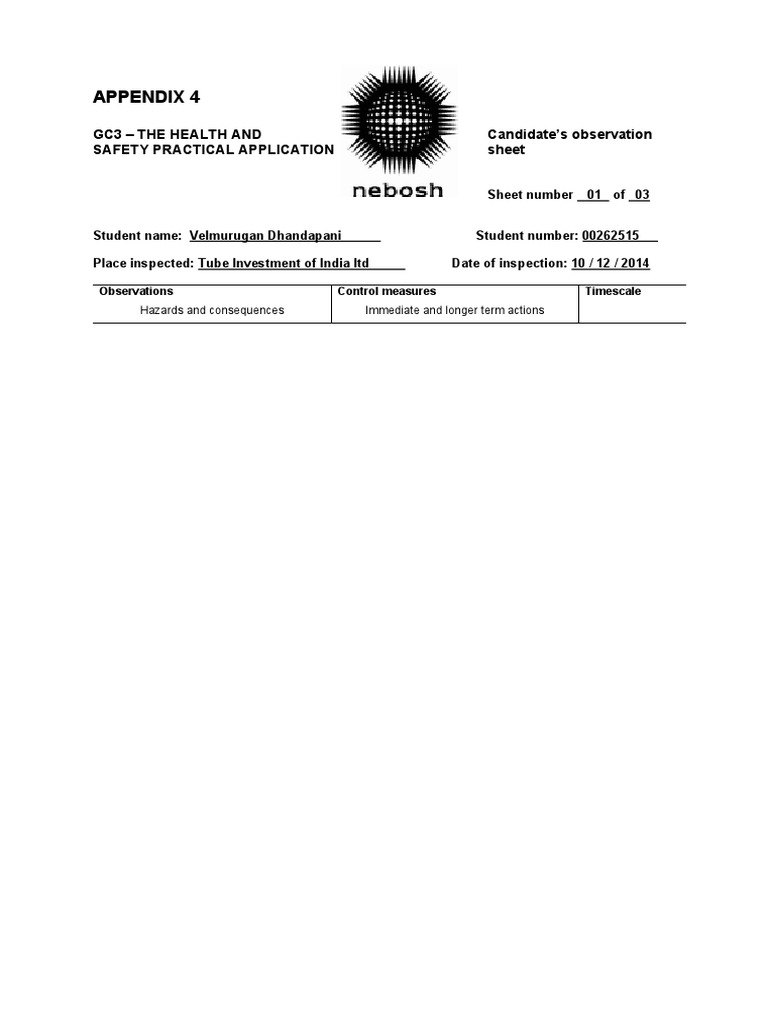 IGC-3 Project Report | PDF | Occupational Safety And Health | Employment