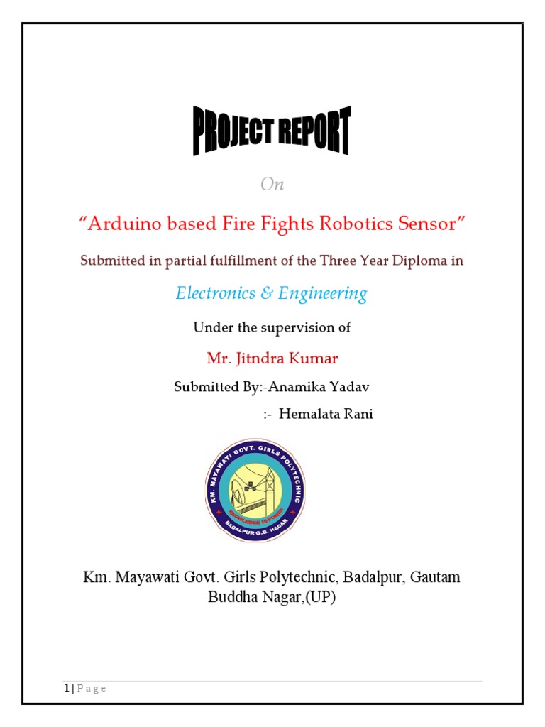 Arduino Fire Fighting Robot Project | PDF | Arduino | Relay