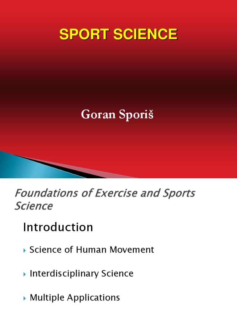 Understanding the Interdisciplinary Nature of Sports Science | PDF ...