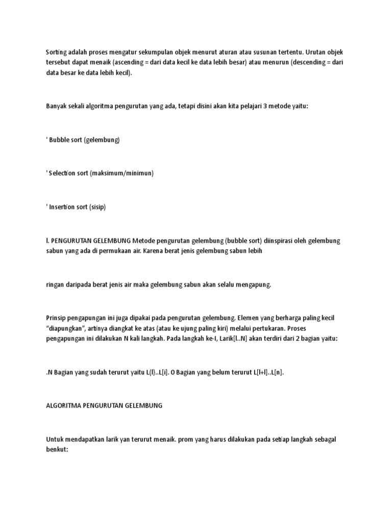 Sorting Adalah-WPS Office | PDF | Metode & Bahan Ajar | Sains & Matematika