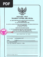 Contoh Akta - Pemberian Hak Tanggungan (APHT) | PDF