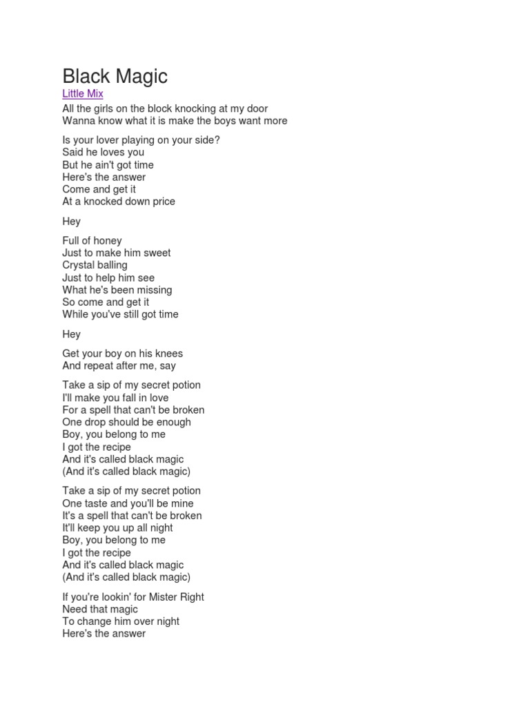 Black Magic: Little Mix | PDF