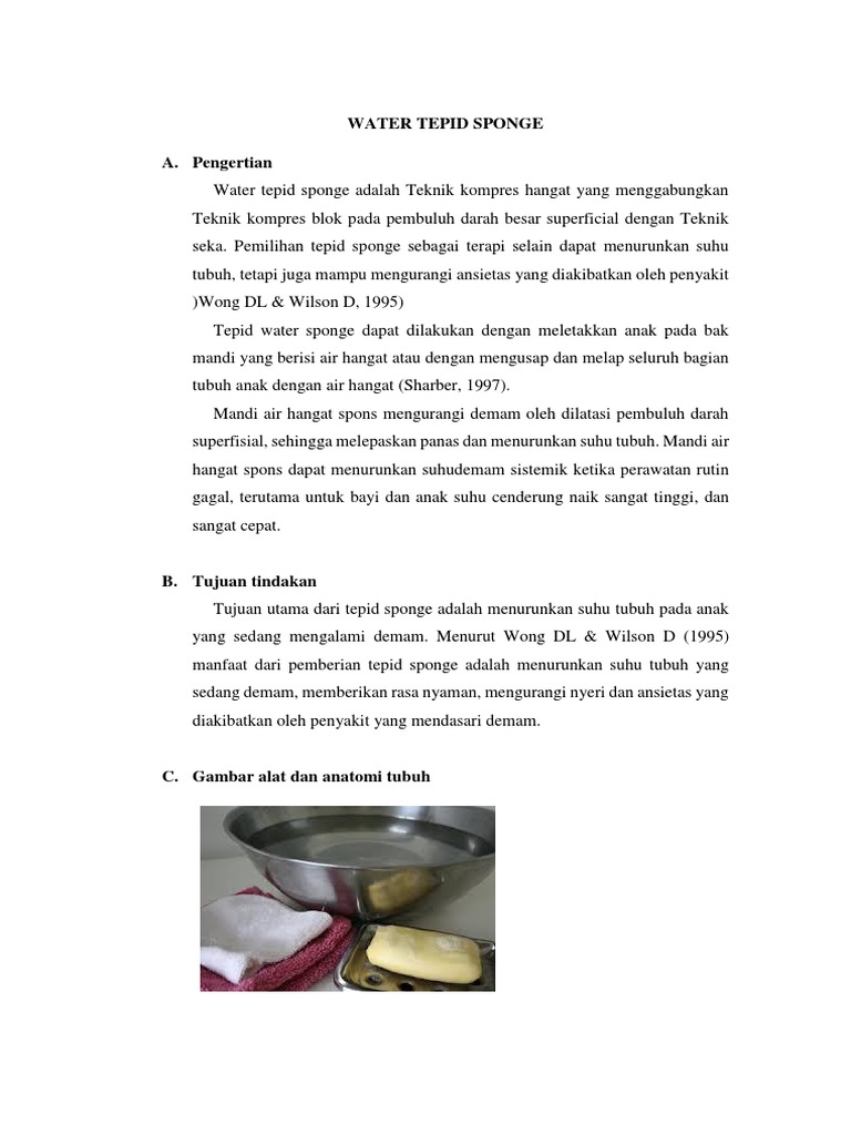 LP Water Tepid Sponge | PDF | Kesehatan Holistik