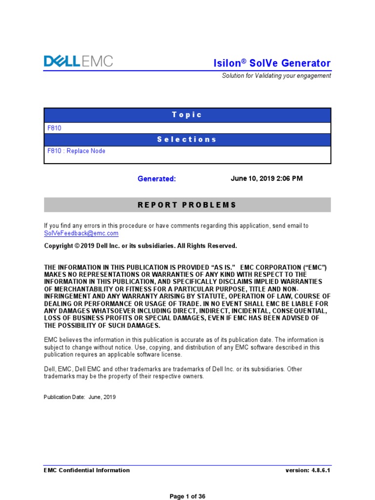 Isilon F810-Replace Node | PDF | Solid State Drive | Electrostatic ...