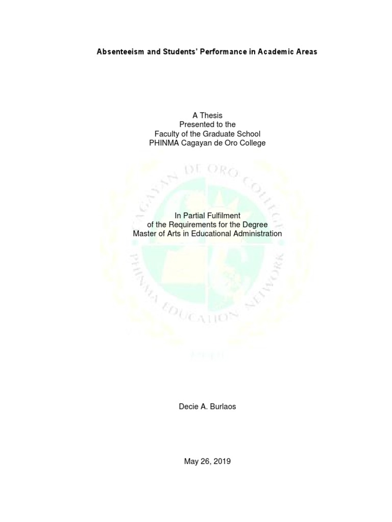 COC Thesis Template For Proposal | PDF | Research Design | Hypothesis