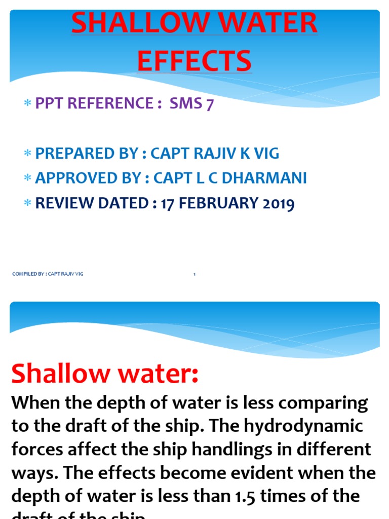 Shallow Water Effects on Vessel Stability | PDF | Ships | Propeller