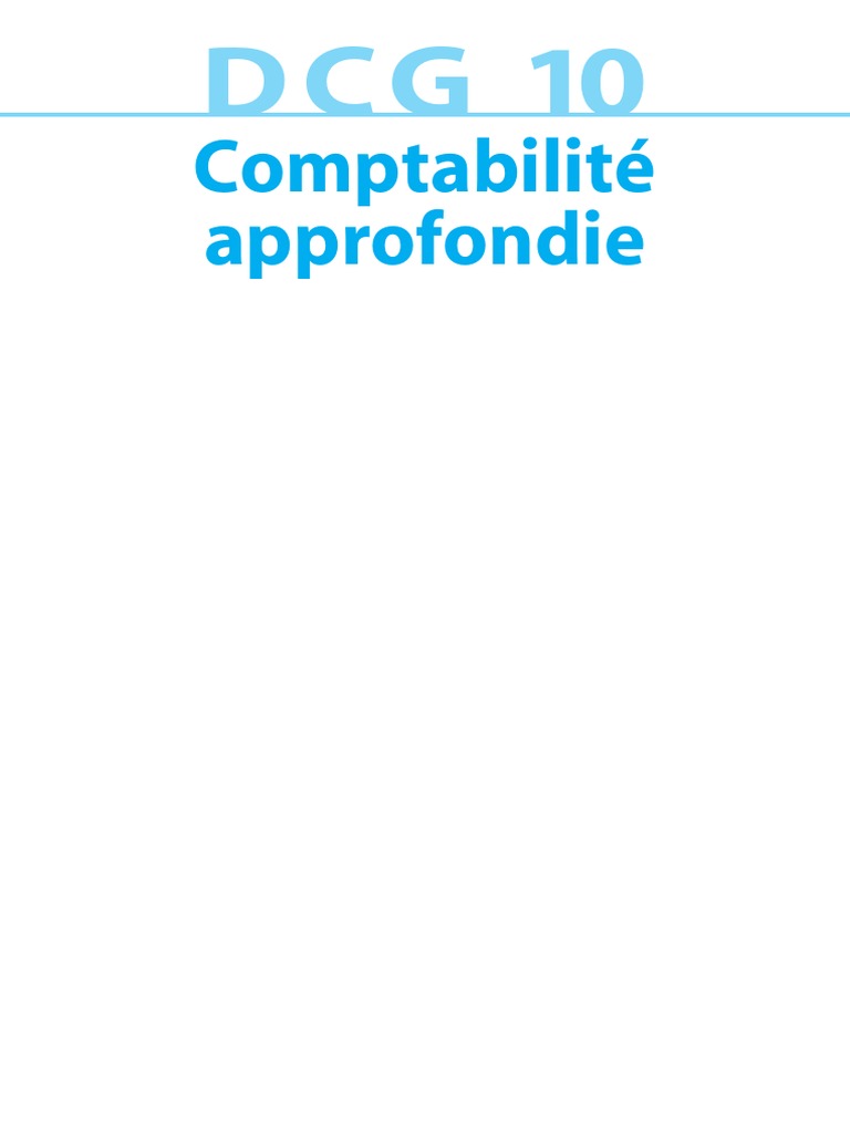 Comptabilité Approf - DCG | PDF | Reporting financier aux États-Unis ...