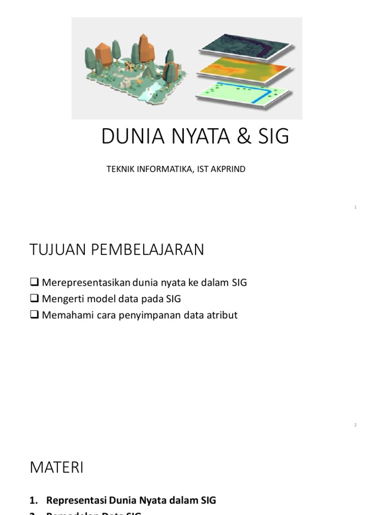 Data Atribut dalam SIG dan Penyimpanannya | PDF