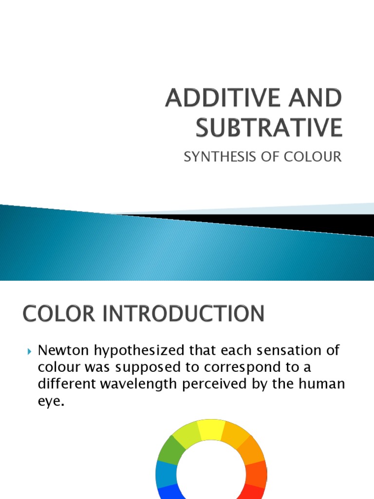 Understanding the Synthesis of Colour Through Light and Pigment Mixture ...