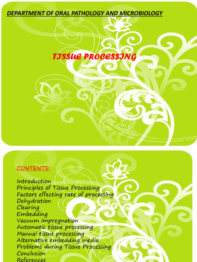 Tissue Processing | PDF | Fixation (Histology) | Wax