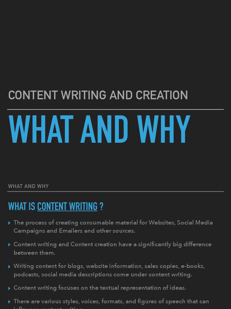 Essentials of Content Writing Basics | PDF | Social Media | Popular ...