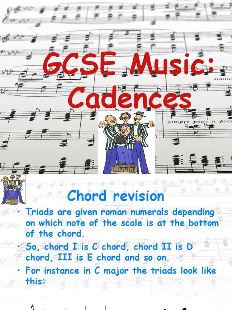 Cadences | PDF | Chord (Music) | Harmony