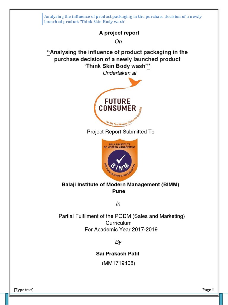 Think Skin Report | PDF | Retail | Correlation And Dependence