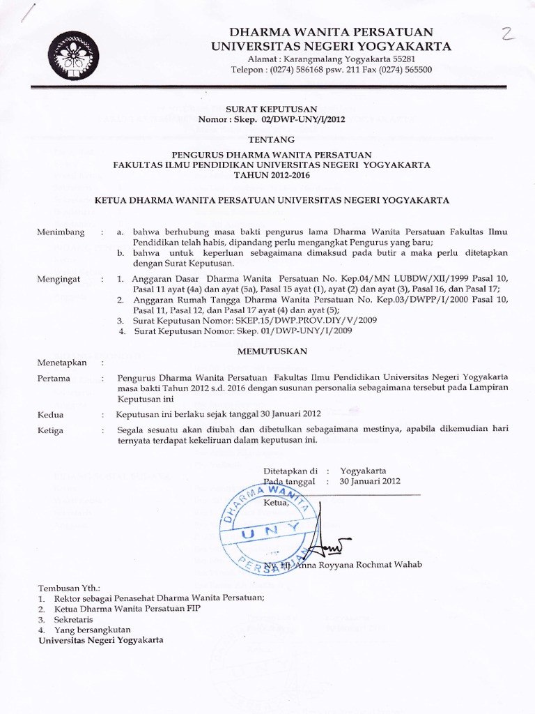 SK Dharma Wanita | PDF