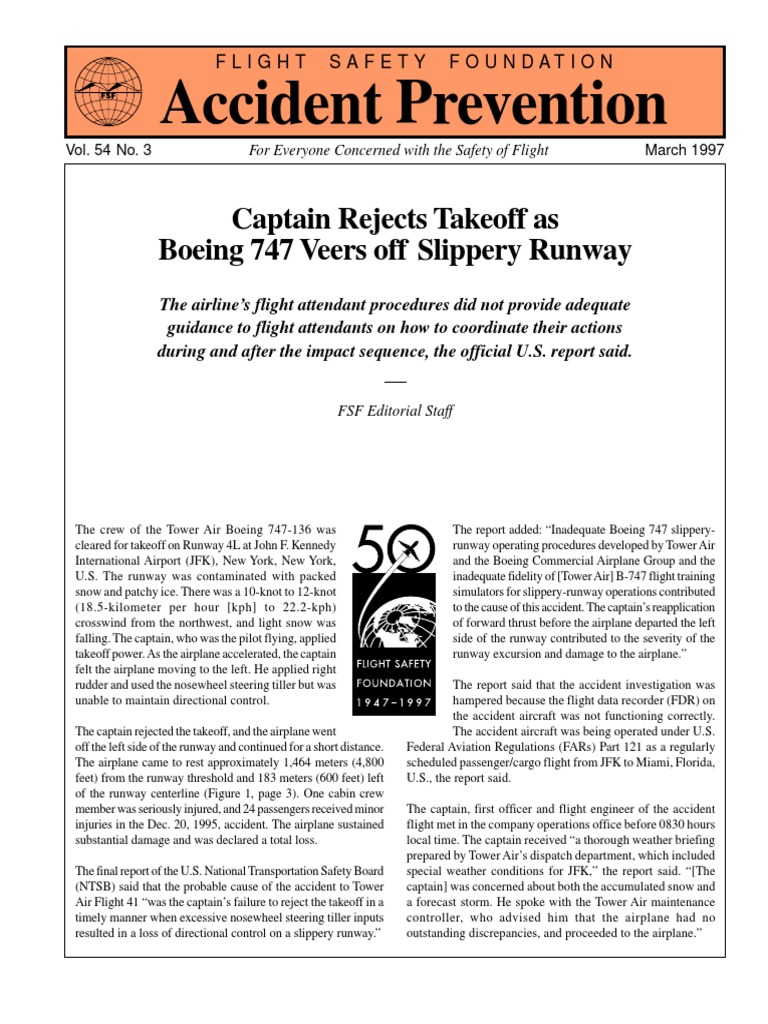 Rejected Takeoff On Slippery Runway PDF | PDF | Flight Recorder | Air ...