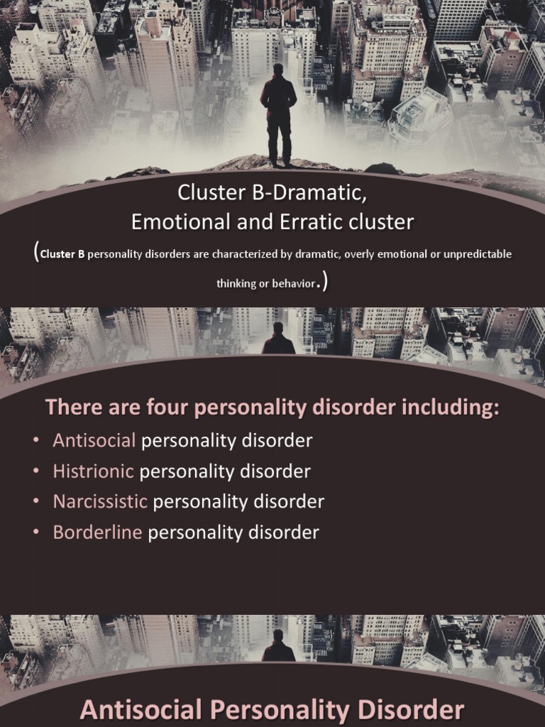 Cluster B Presentation | PDF | Personality Disorder | Narcissism