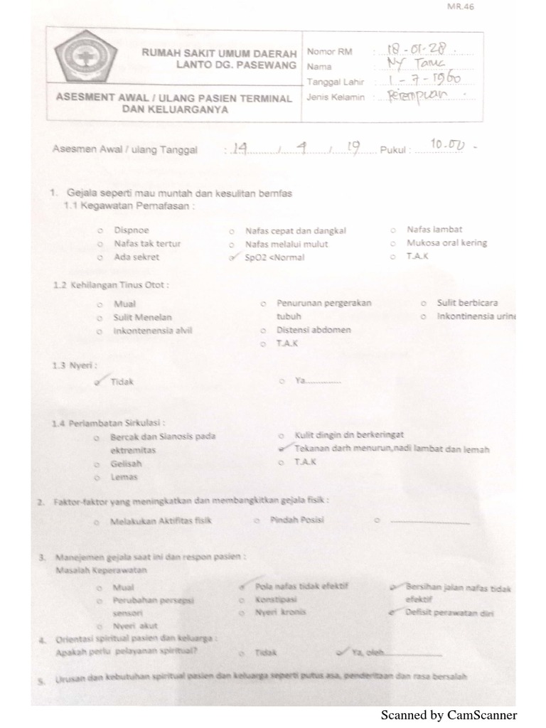 Pasien Terminal 1 - 3 | PDF