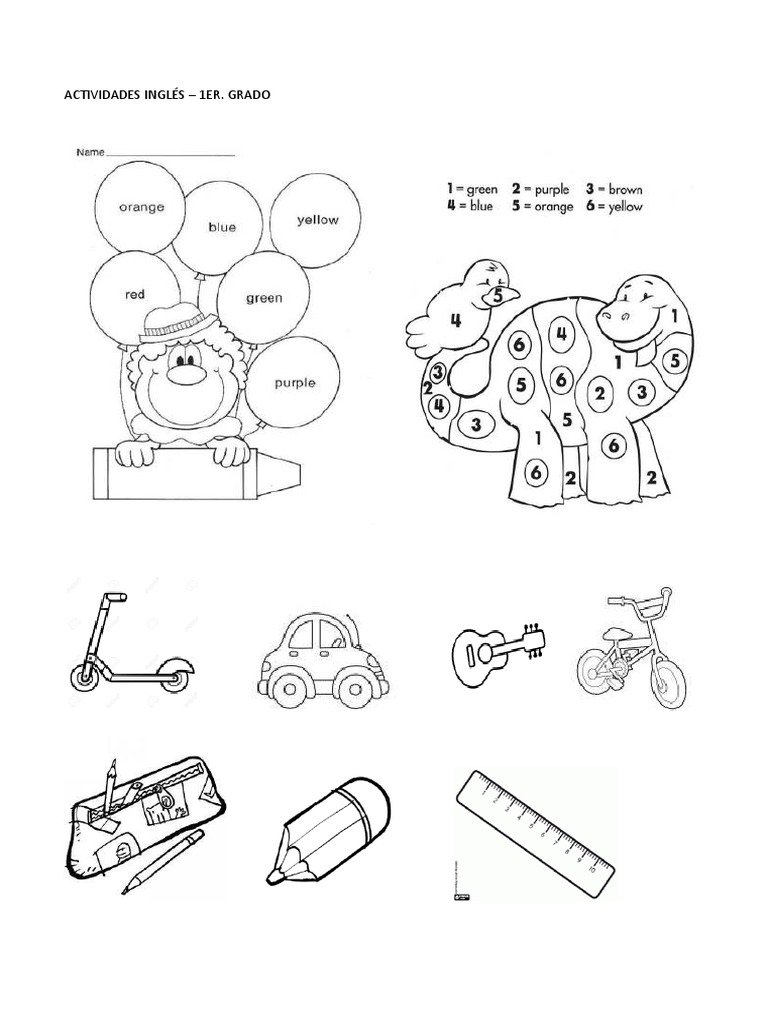 Actividades 1° Primaria | PDF