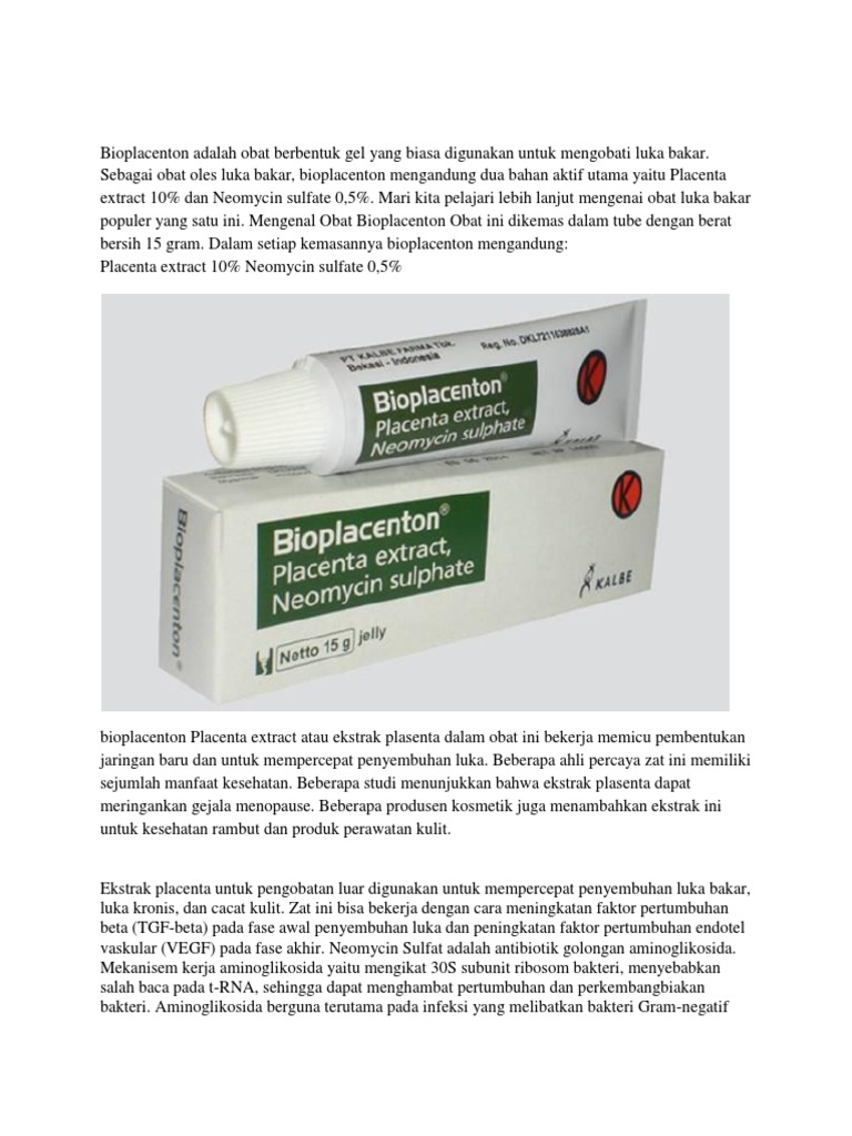 Kegunaan dan Manfaat Bioplacenton | PDF | Pengembangan Diri | Kesehatan ...