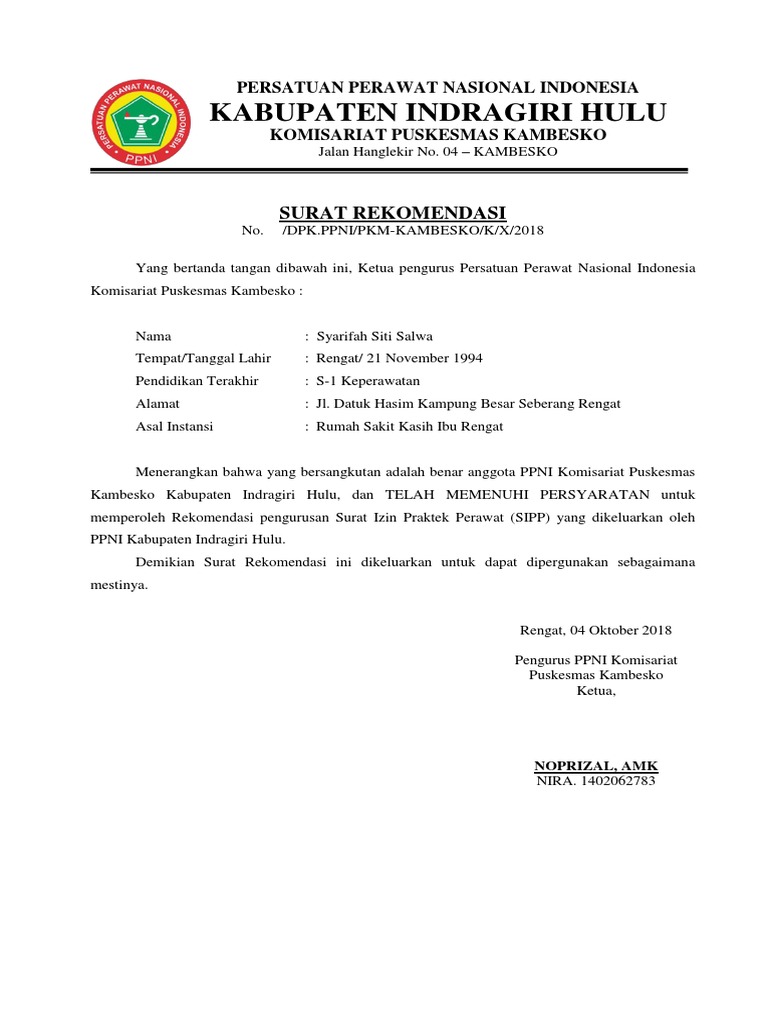 Rekom DPK PPNI | PDF