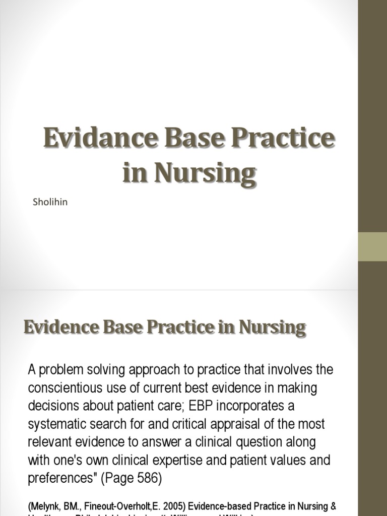 EBP in Wound Care | PDF | Evidence Based Medicine | Systematic Review