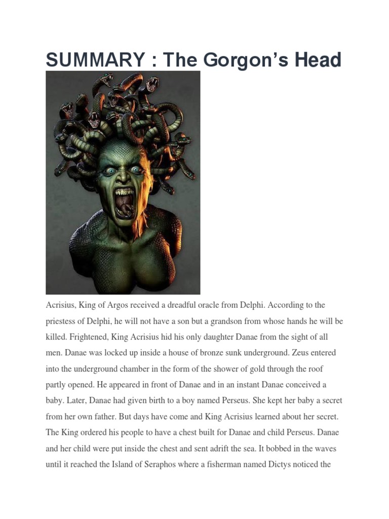 Gorgons Head Summary | PDF | Mythological Characters | Greek Mythology