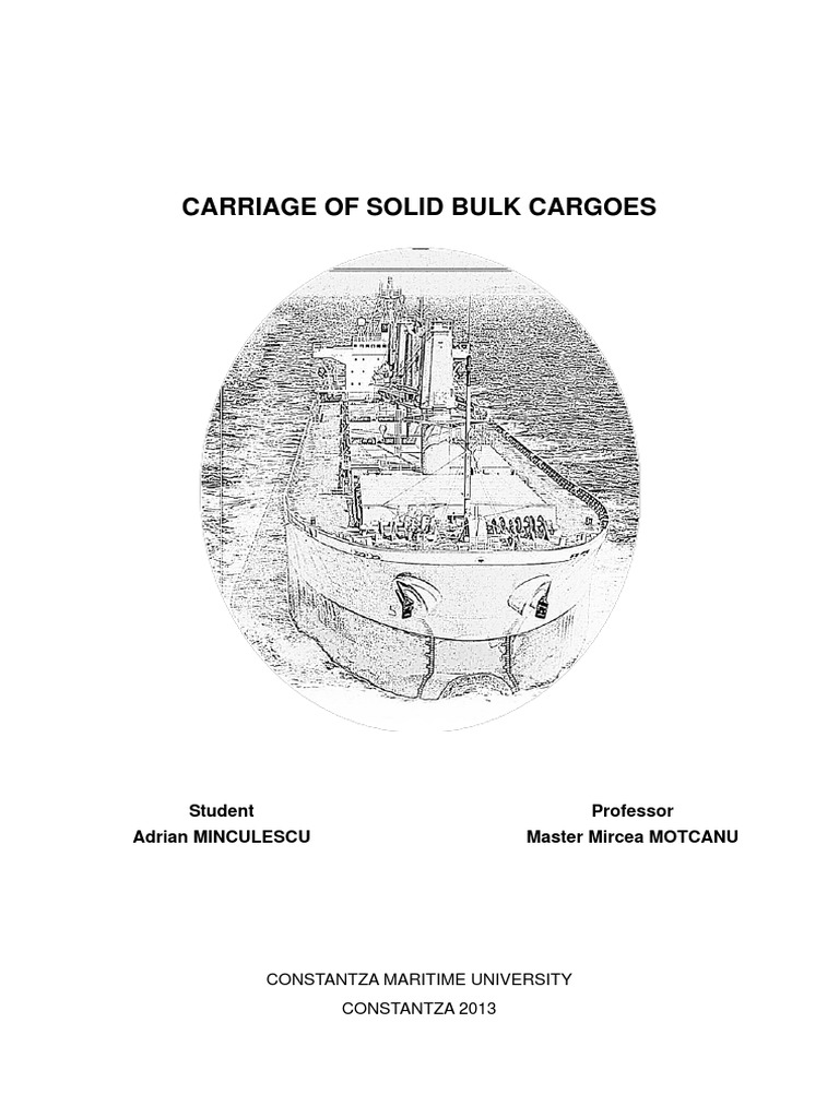 Understanding the Carriage of Solid Bulk Cargoes: A Comprehensive ...