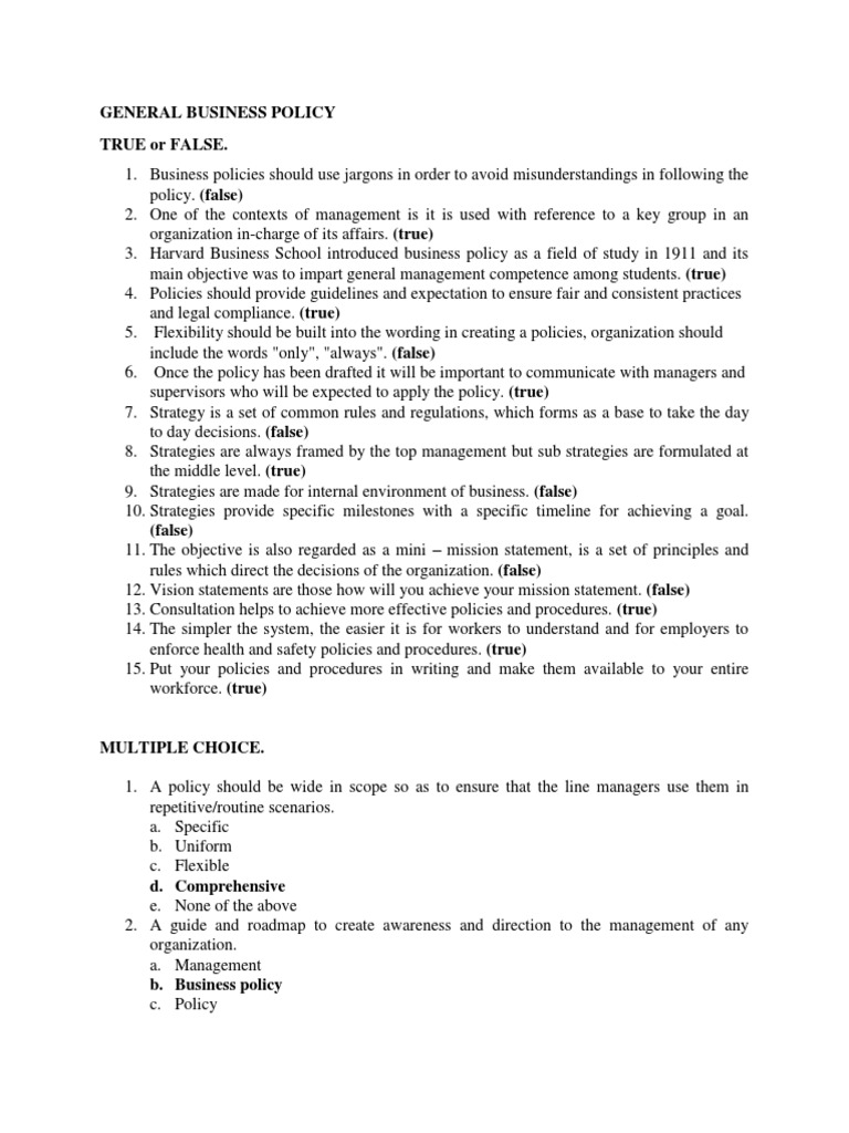 Bps Questions GRP 1 | PDF | Goal | Business