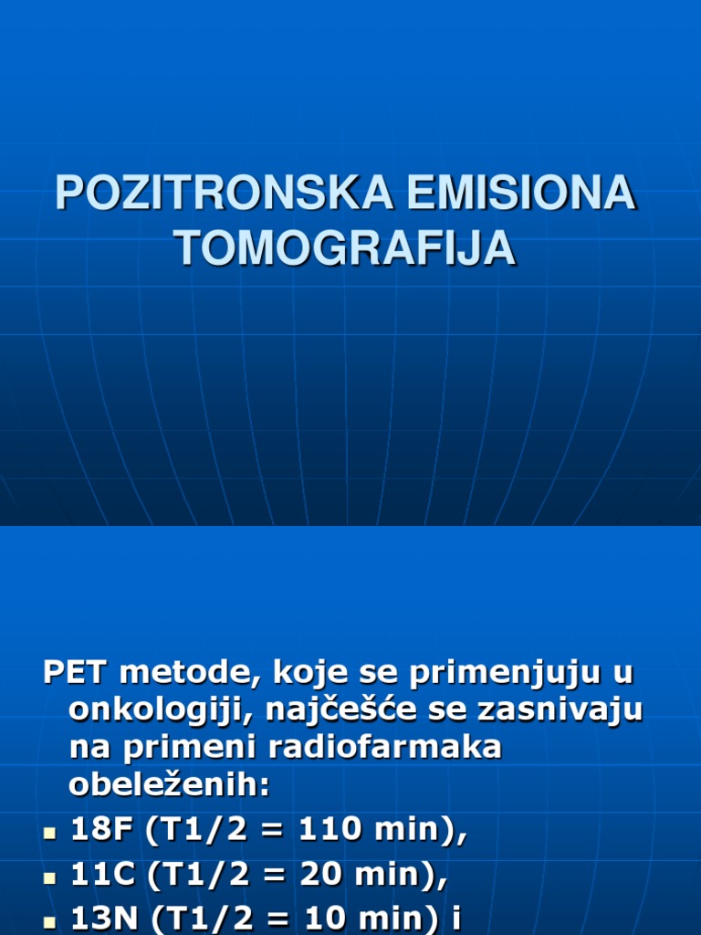PET Predavanja | PDF