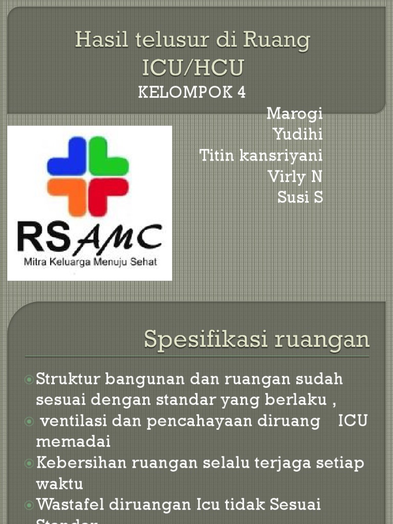 Hasil Telusur Di Ruang ICU | PDF