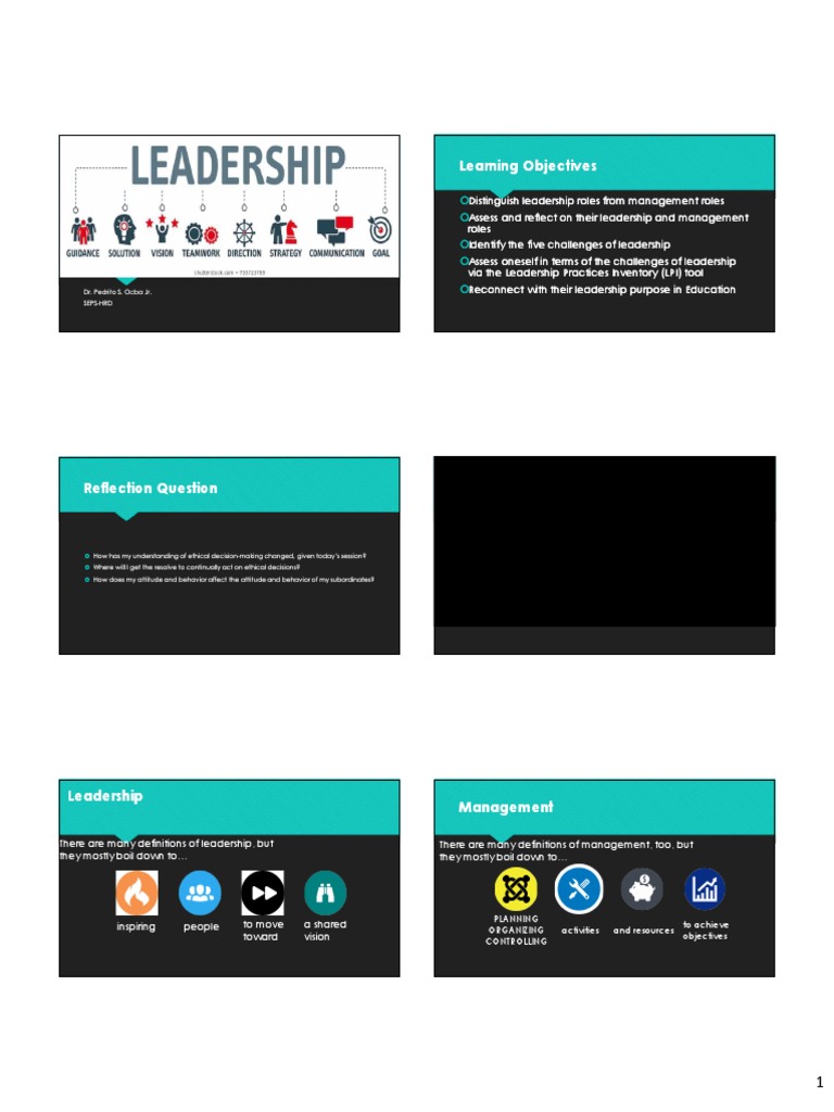 Learning Objectives Learning Objectives: Reflection Question Reflection ...