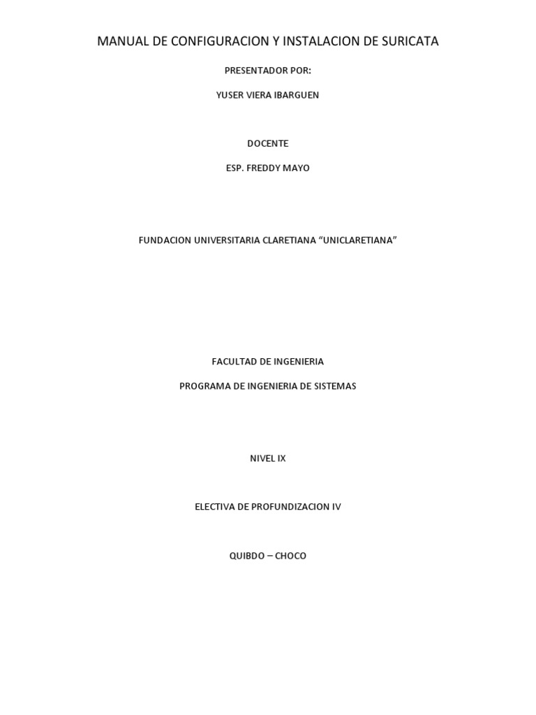 MANUAL Suricata | PDF | Redes de computadoras | Software del sistema