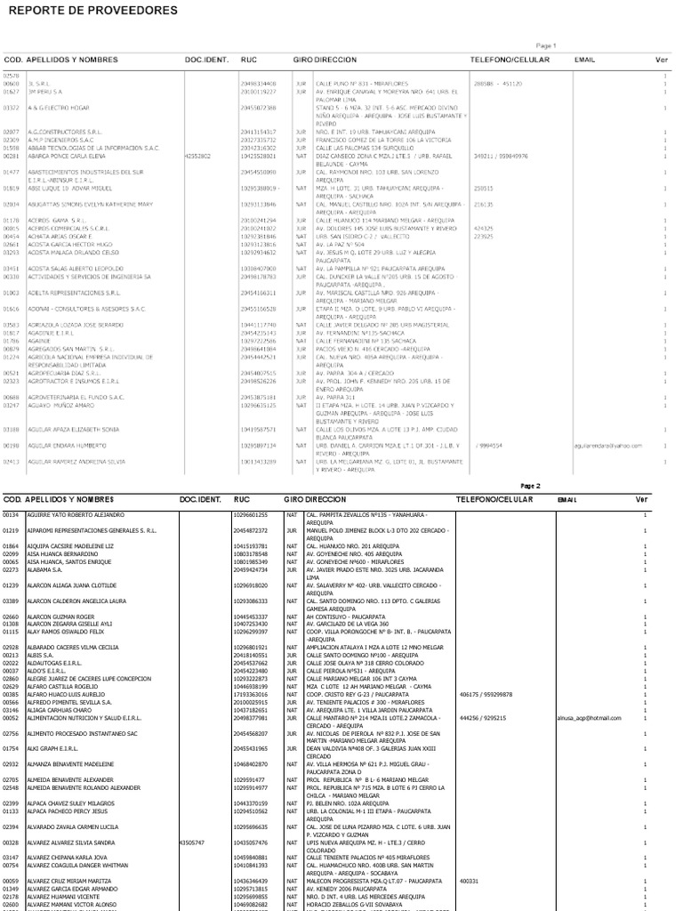 Prove Edo Res | PDF | Lima | Peru